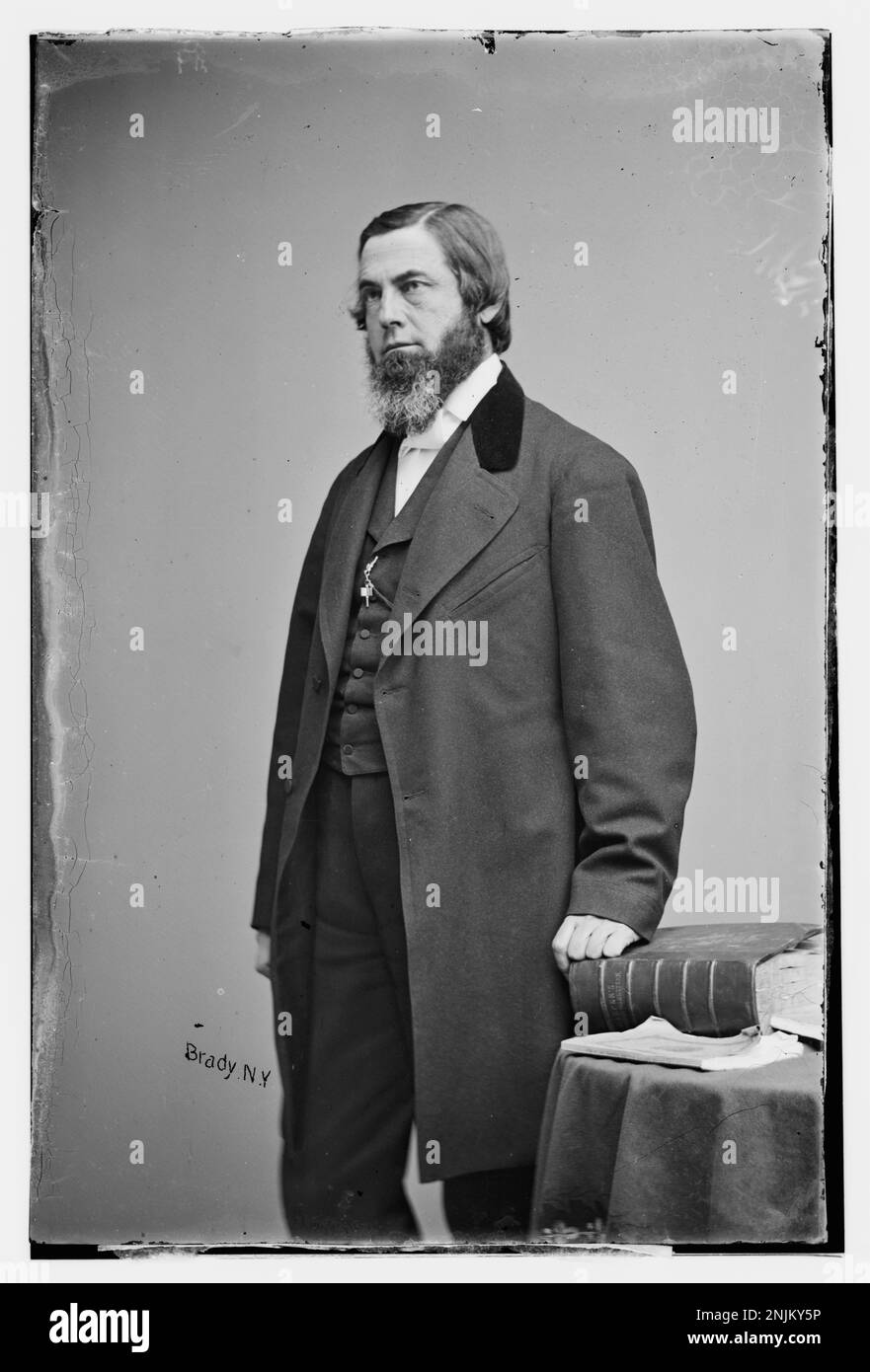 Portrait of Rev. S. Osgood, a religious leader, captured as part of the ...