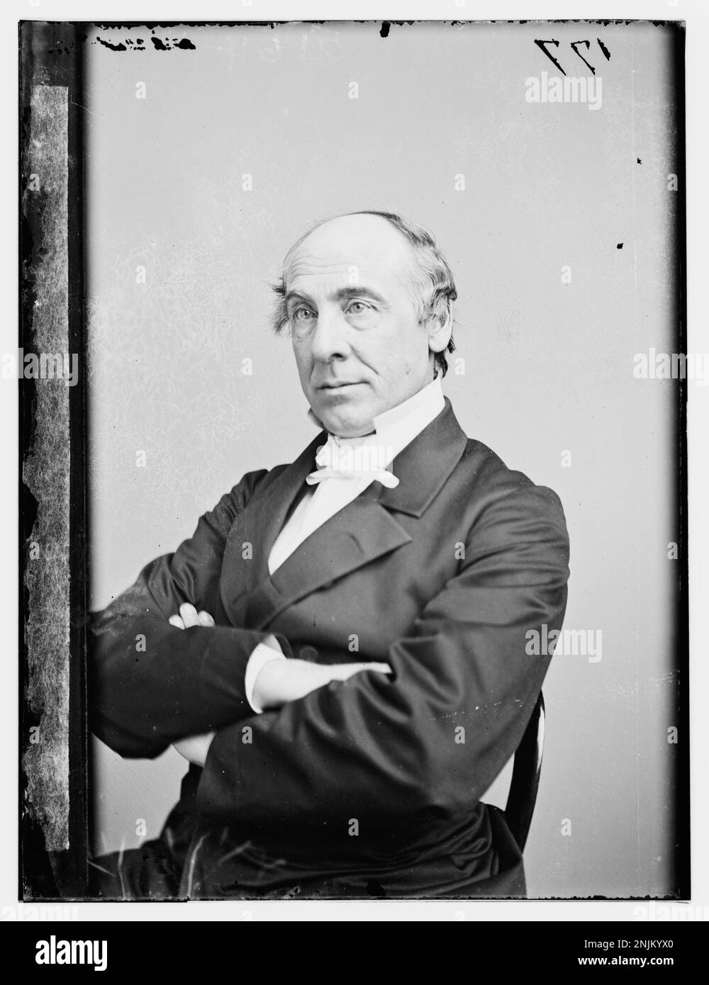 Portrait of Rev. Henry Whitney Bellows, a prominent religious figure in 19th-century America ...