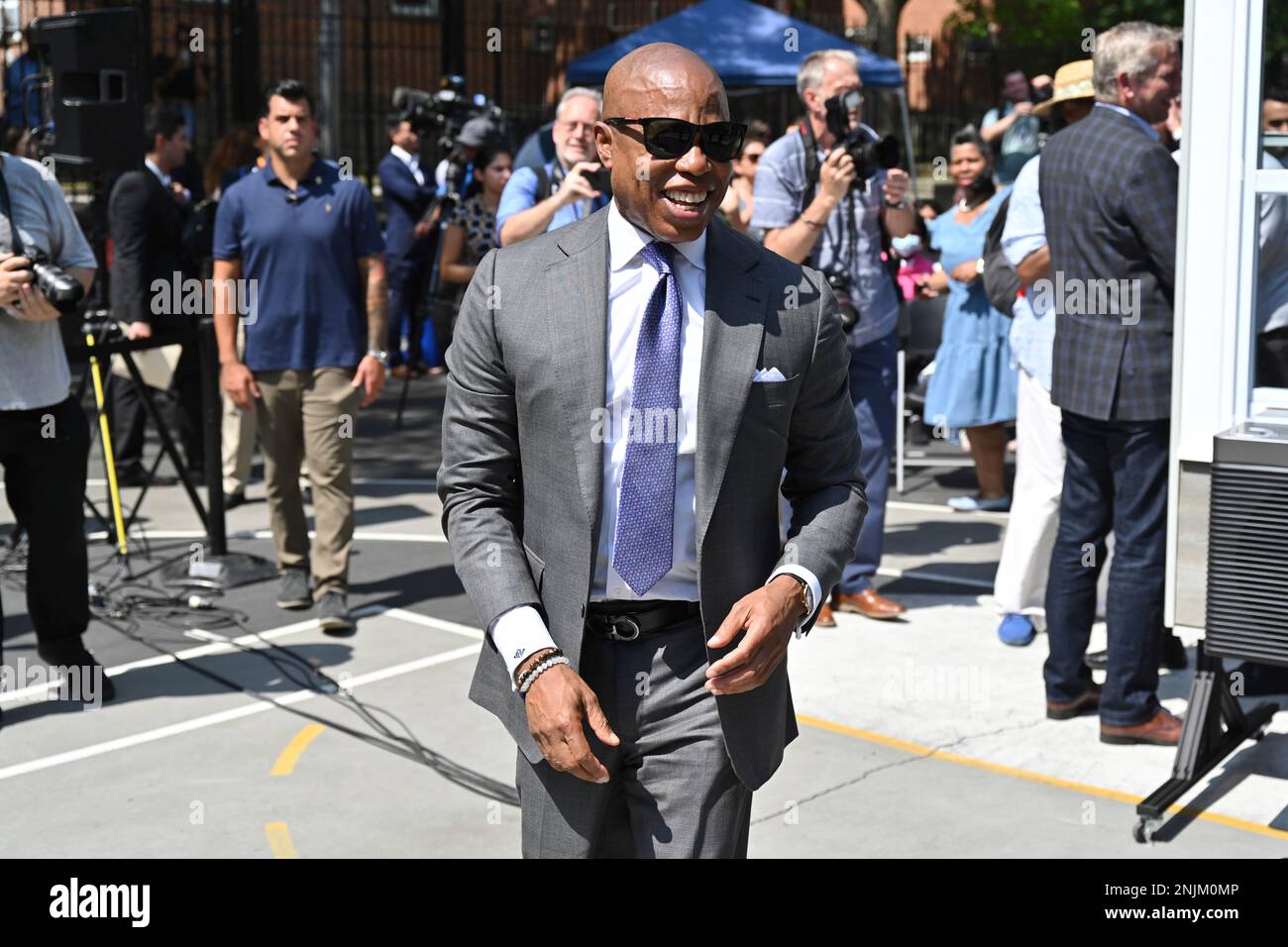 Photo by: NDZ/STAR MAX/IPx 2022 8/2/22 Mayor Eric Adams makes a housing and clean energy ...