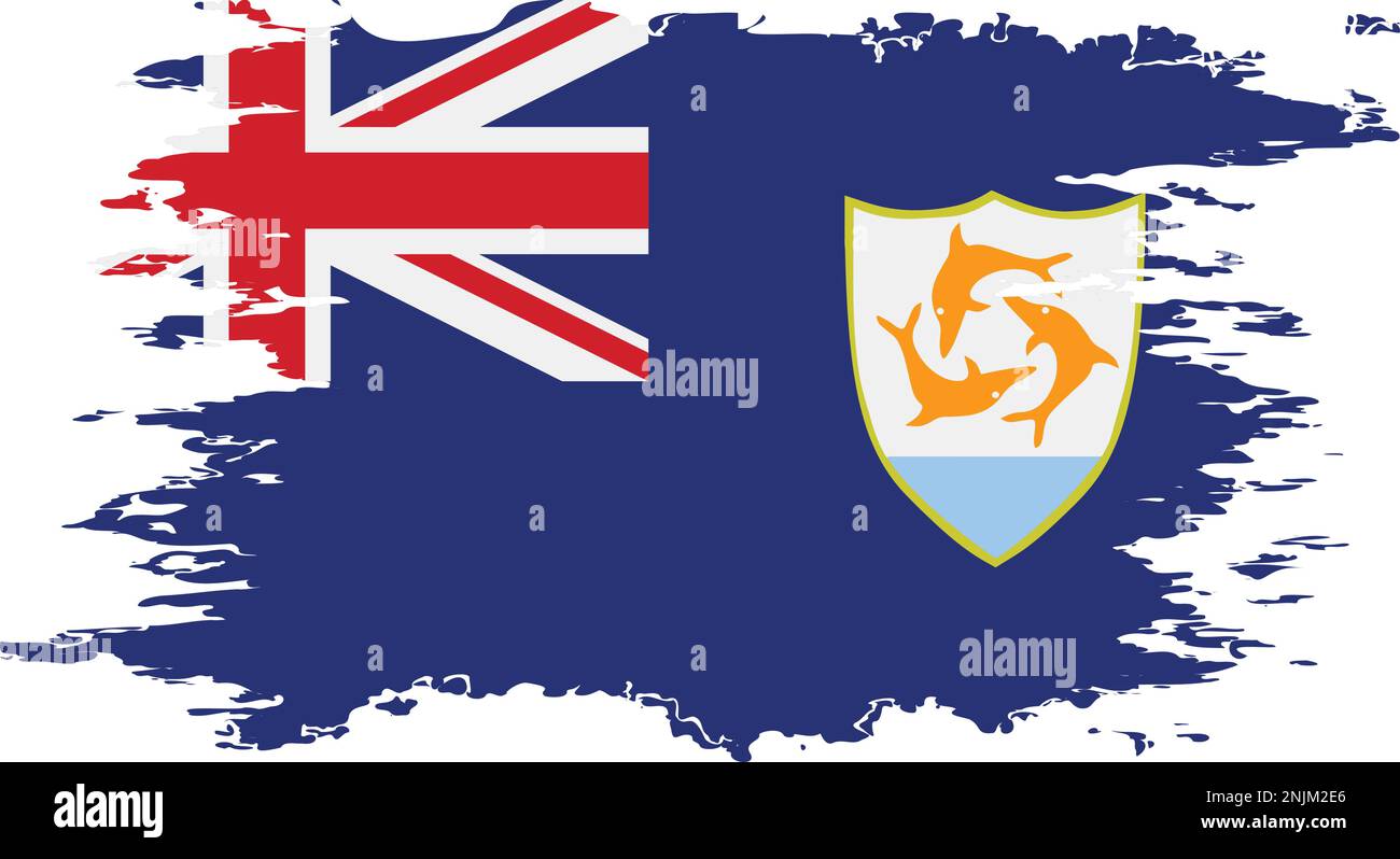 Flag of anguilla Stock Vector Images - Alamy