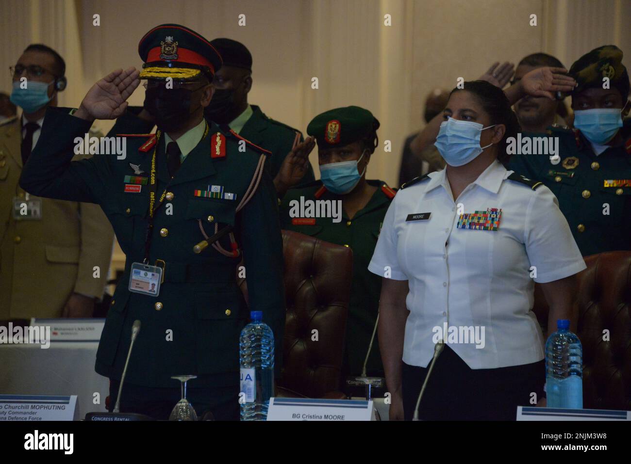 Botswana Defence Force Deputy Commander Maj. Gen., Mpho Mophuting, and ...