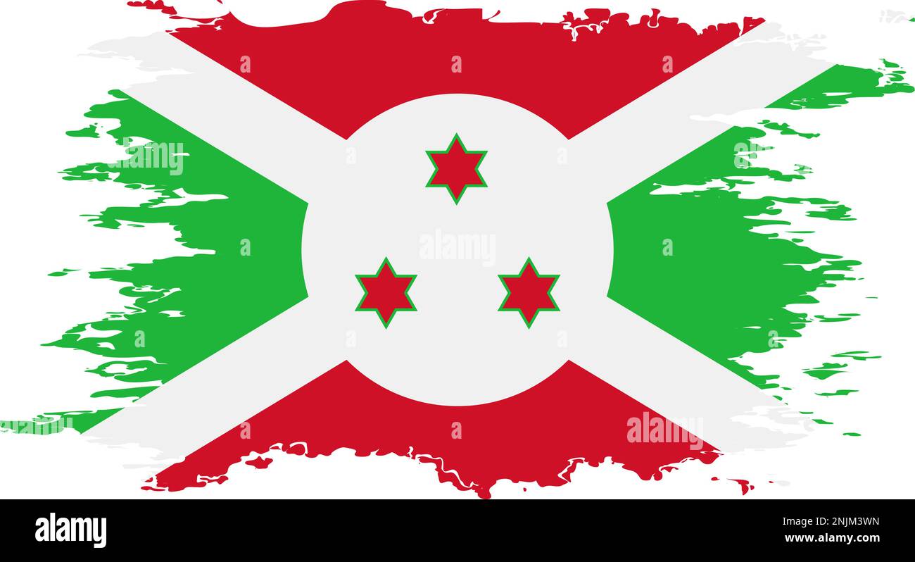 Burundi flag grunge brush color image, vector Stock Vector Image & Art ...