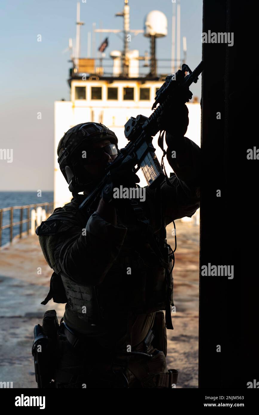 PACIFIC OCEAN (Sept. 7, 2022) A U.S. Coast Guardsman from Maritime ...