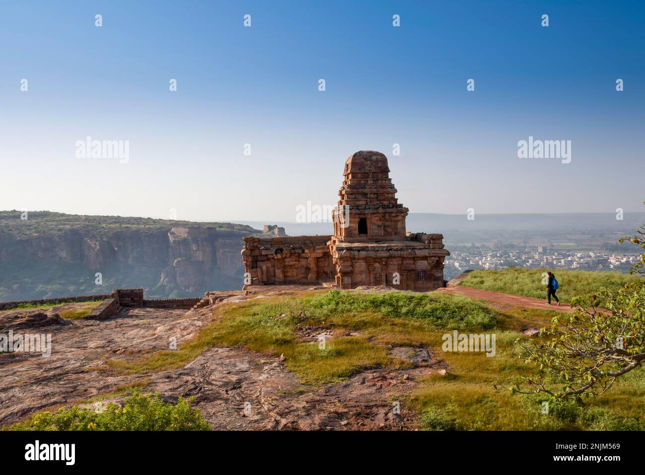 Upper Shivalaya temple on top of hillock which was built by the Badami ...