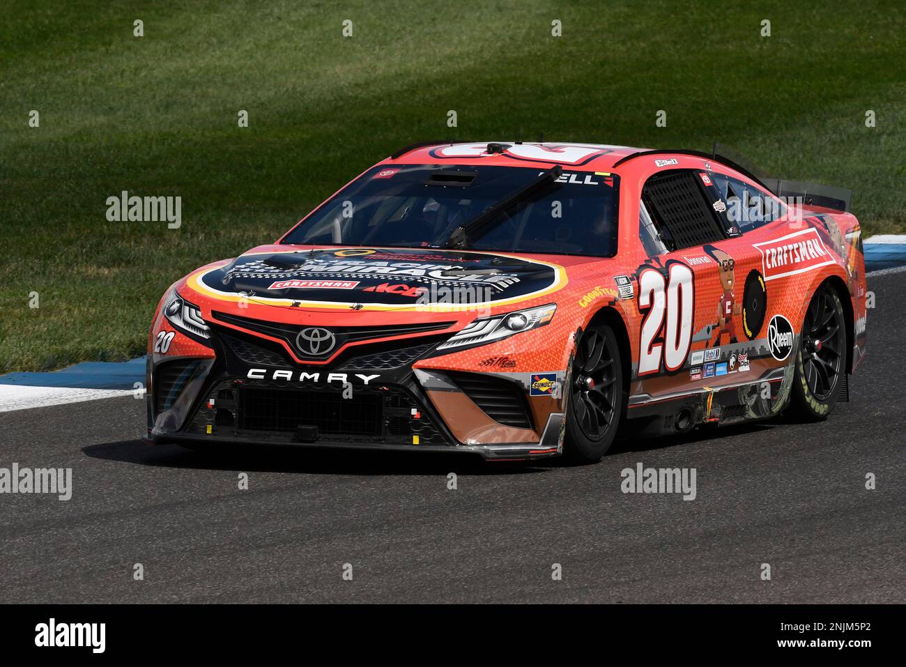INDIANAPOLIS, IN - JULY 31: Christopher Bell (#20 Joe Gibbs Racing CRAFTSMAN Racing for a ...