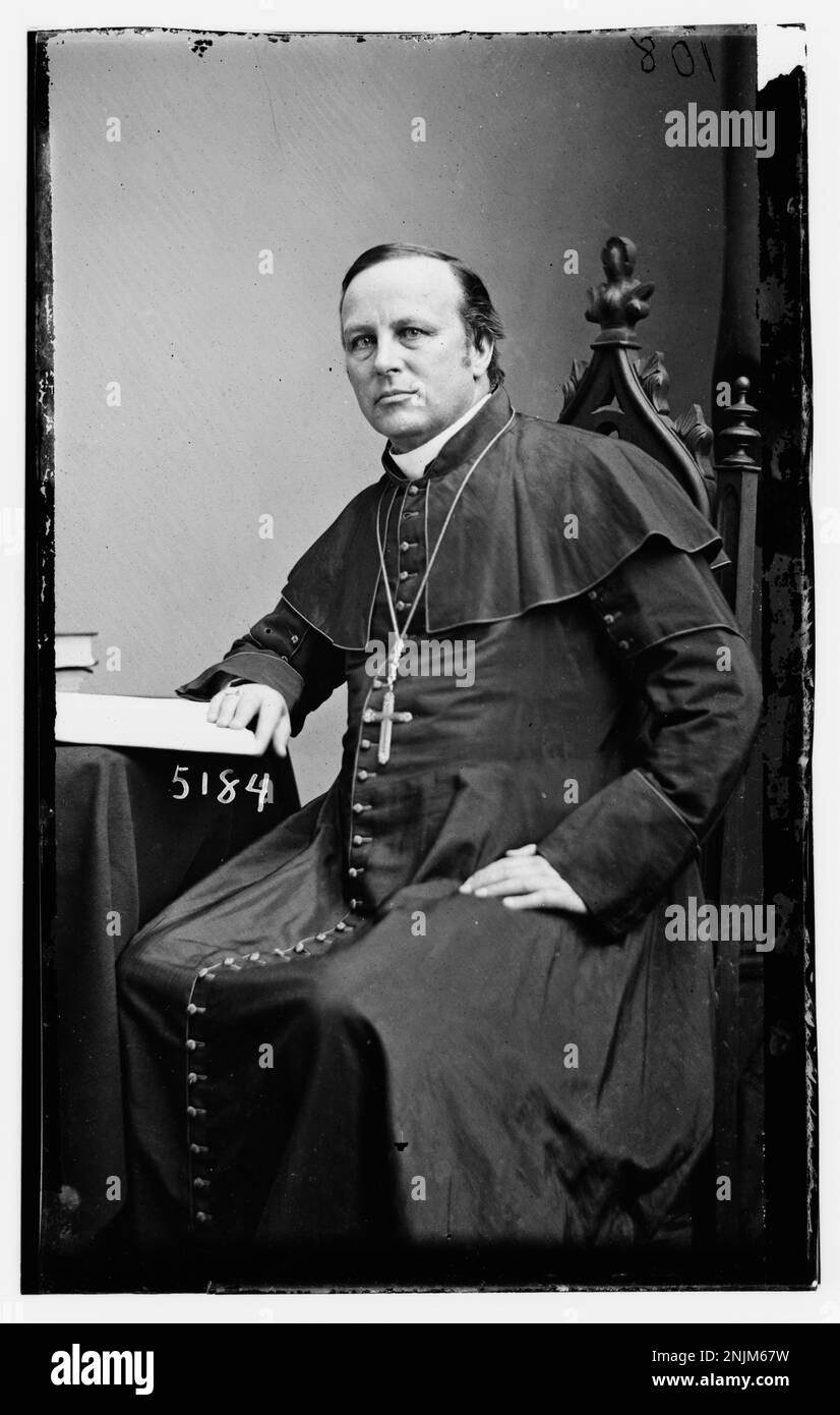 Bishop Bayley, a religious leader, captured in a formal portrait ...