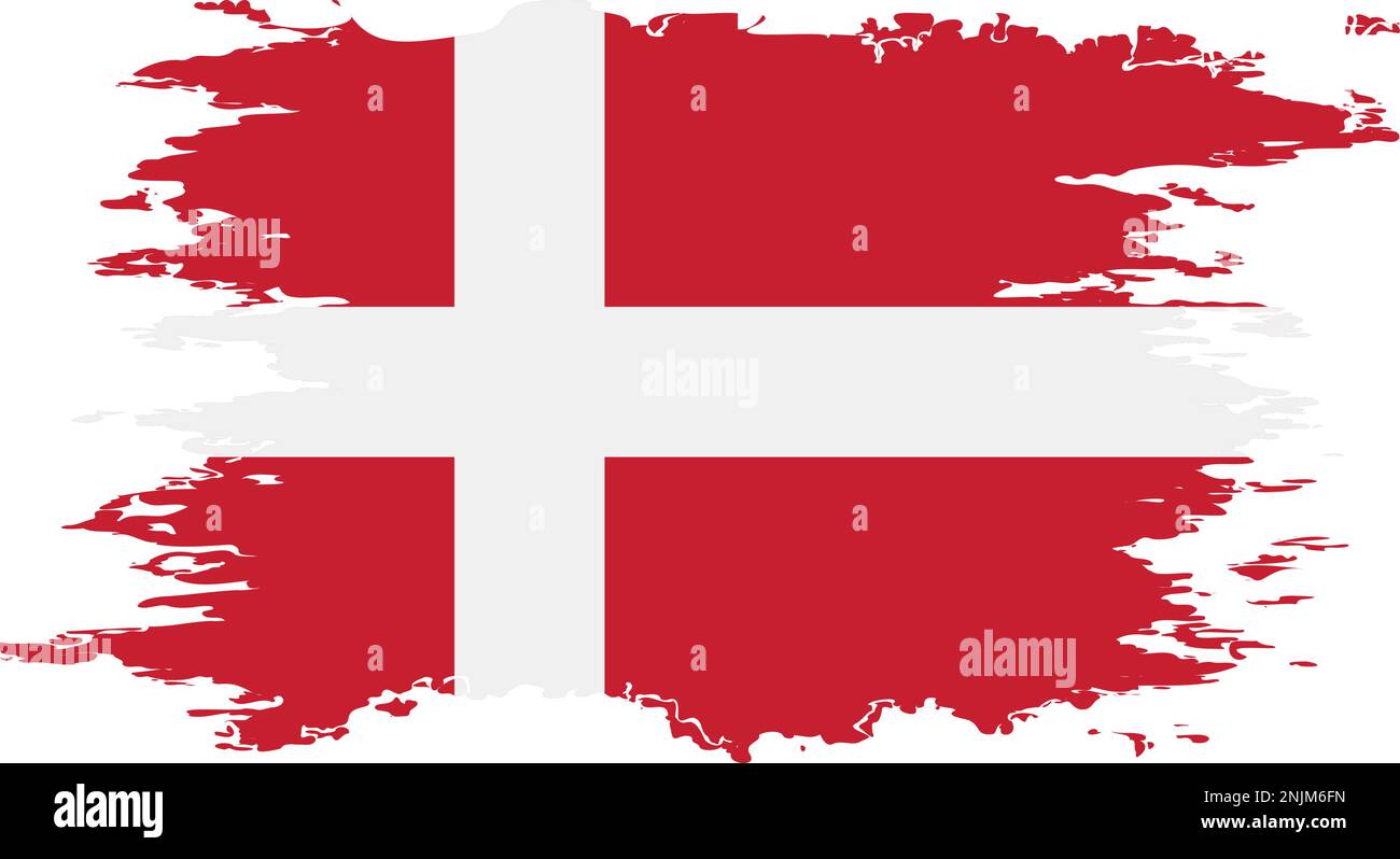 Grunge denmark flag Stock Vector Images - Alamy
