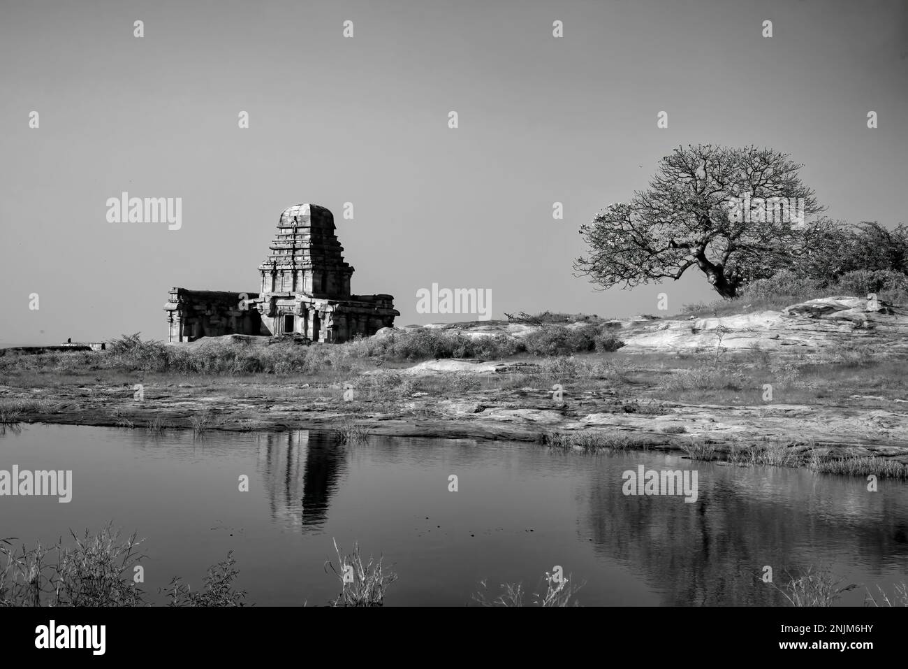 Upper Shivalaya temple on top of hillock which was built by the Badami ...