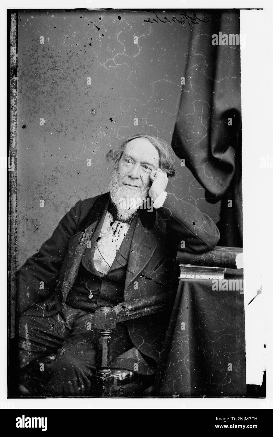 Portrait of Professor Alexander Dallas Bache, a prominent scientist and ...