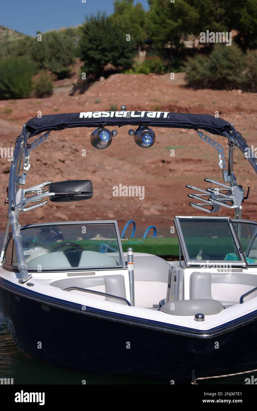 Mastercraft Boat for water skiing or wakeboarding on a lake with a ...