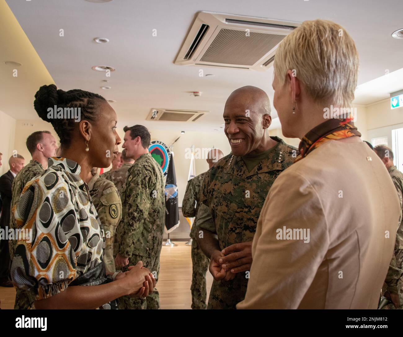 Gen. Michael Langley, incoming commander, U.S. Africa Command, speaks ...