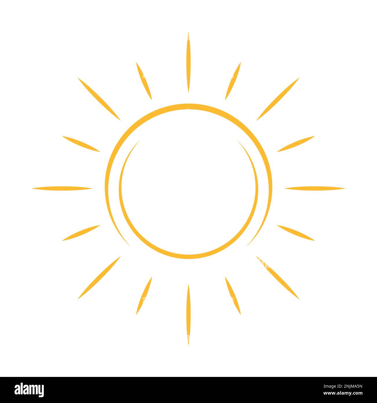 Sun icon vector for your web design, logo, UI. illustration Stock ...