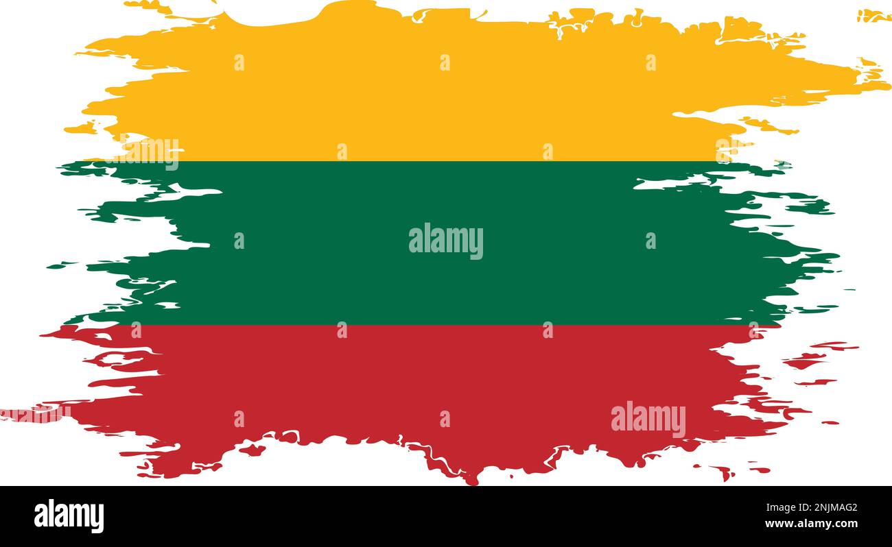 Lithuanian vector flag Stock Vector Images - Alamy