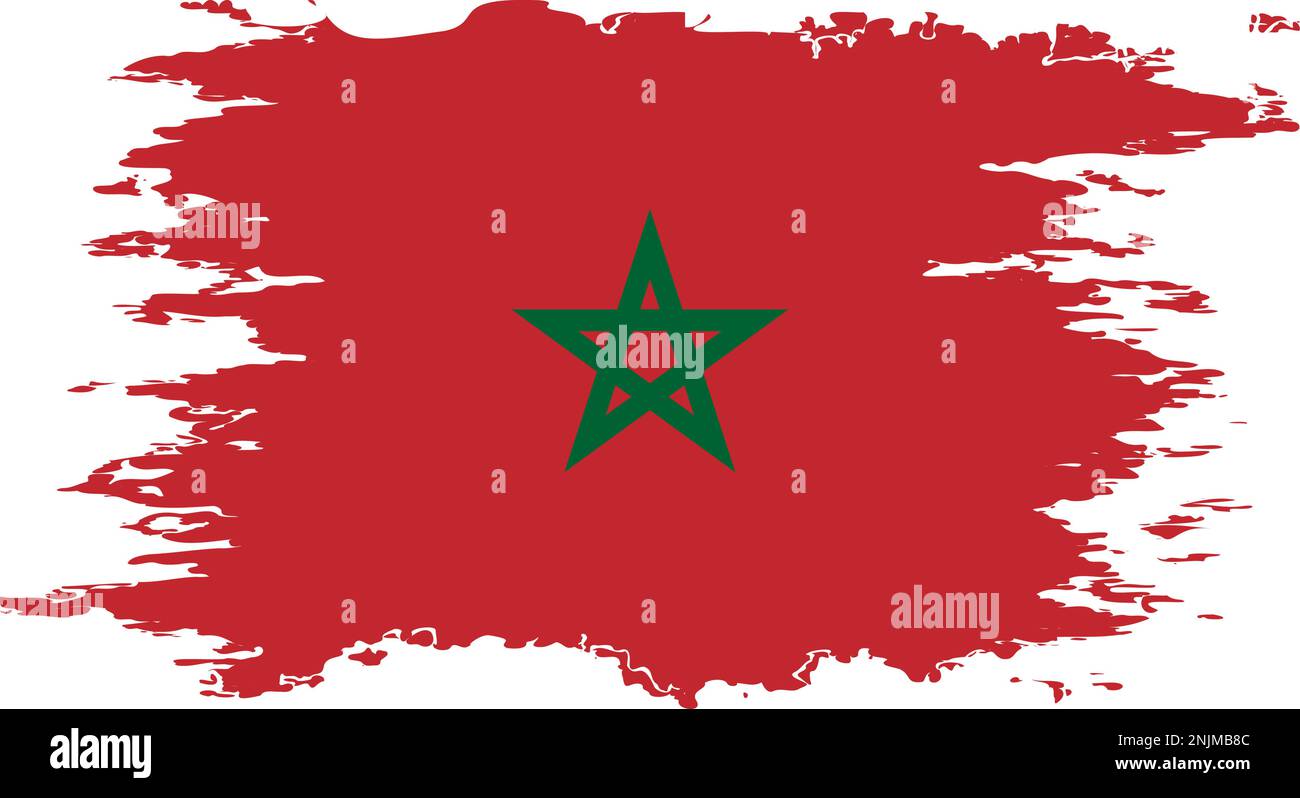 Moroccan flag vector hi-res stock photography and images - Alamy