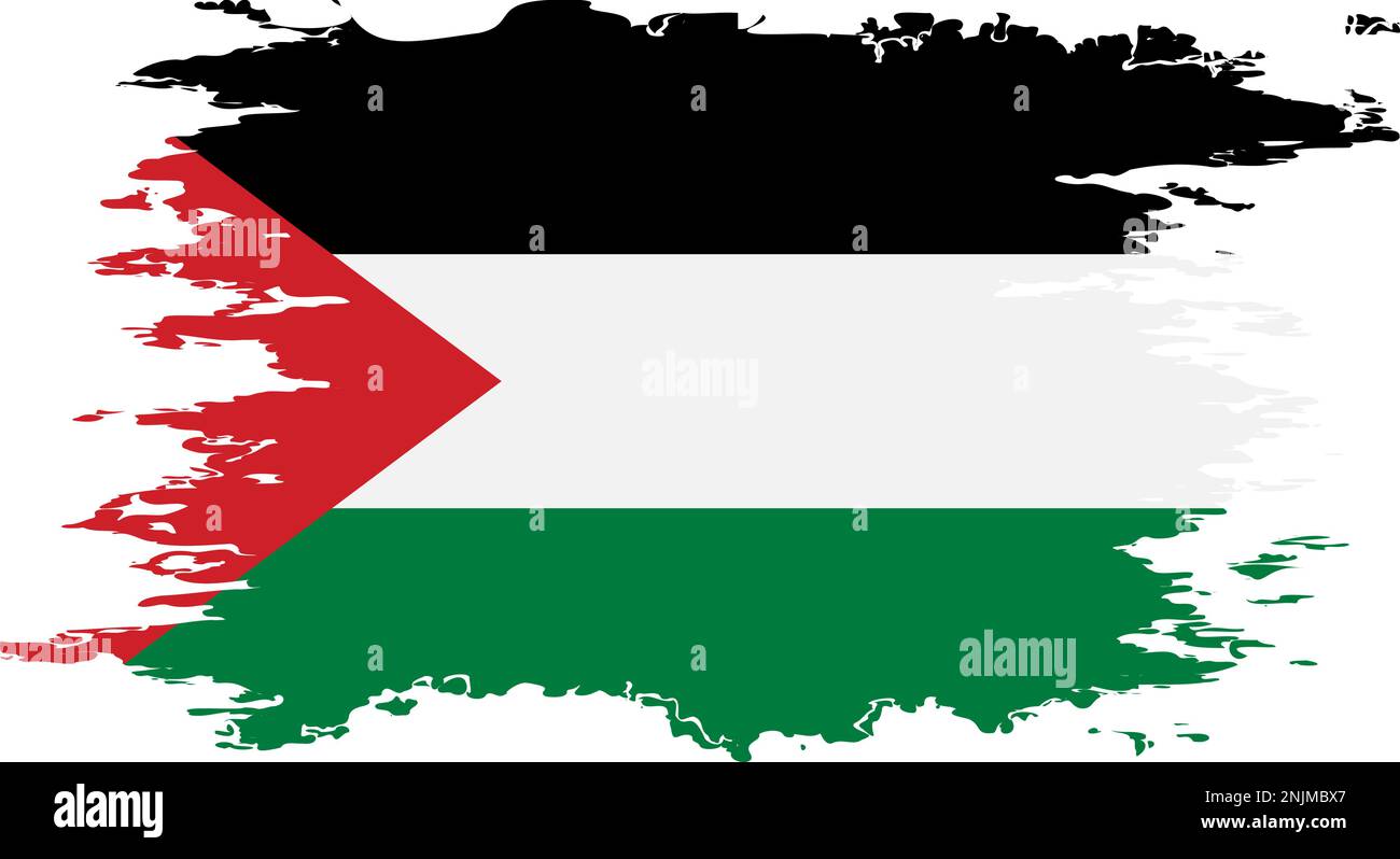 Palestine brush flag hi-res stock photography and images - Alamy