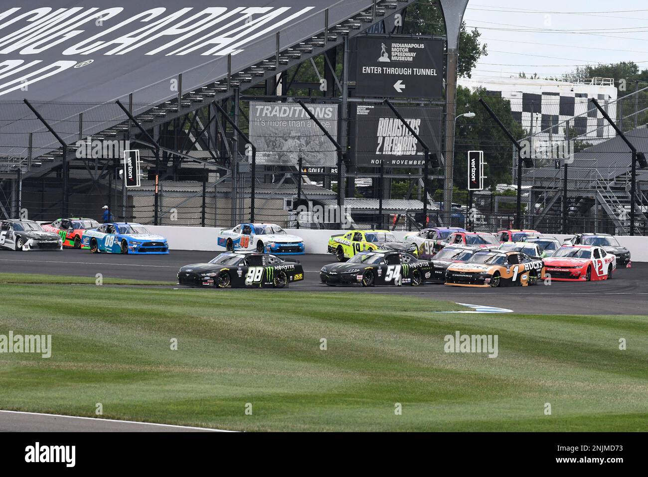 INDIANAPOLIS, IN - JULY 30: Riley Herbst (#98 Stewart Haas Racing ...