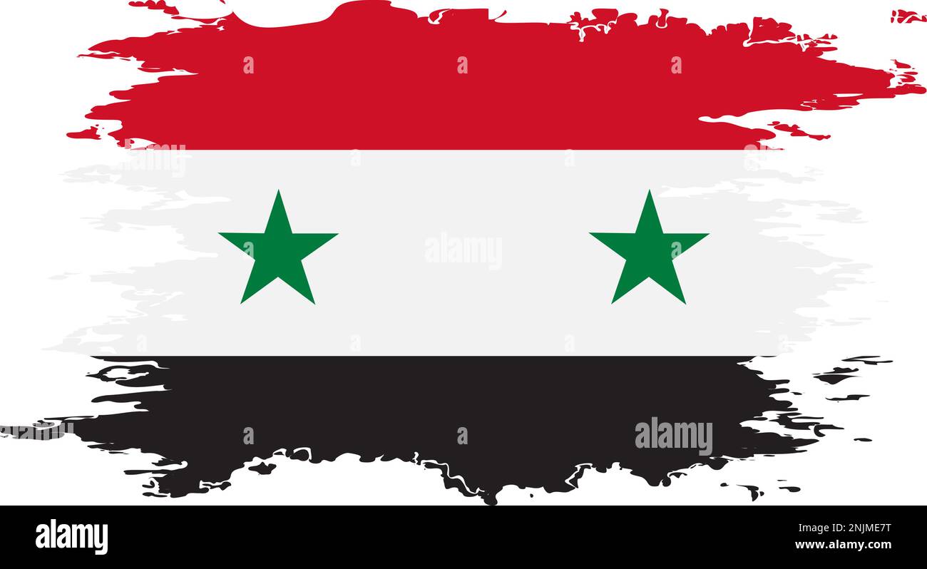 Flag of the syrian republic Stock Vector Images - Alamy