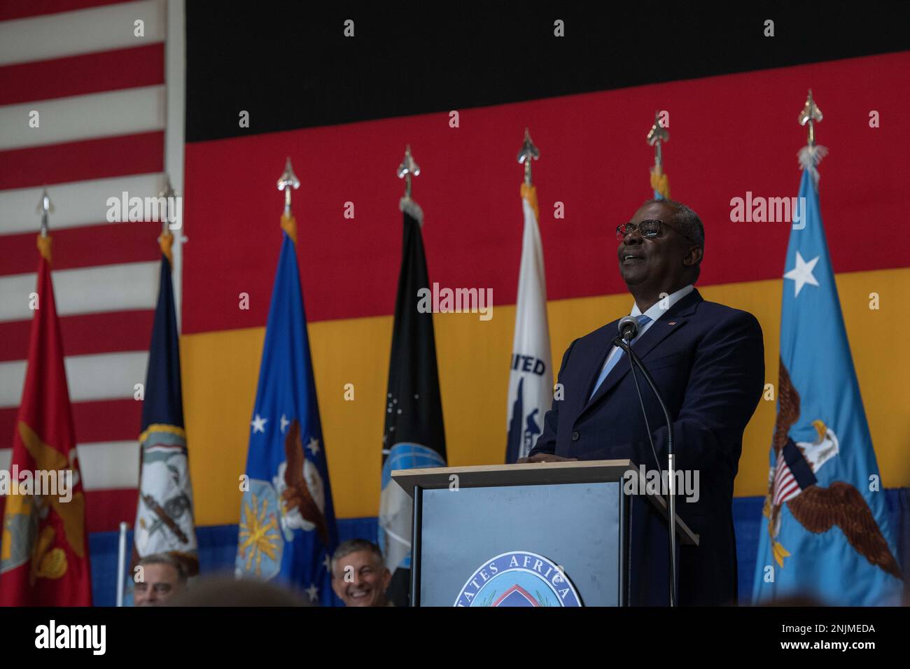 Secretary of Defense Lloyd J. Austin III delivers remarks at the U.S ...