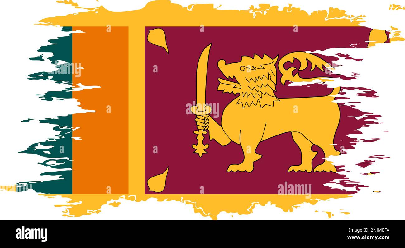 Sri lanka flag lion Stock Vector Images - Alamy