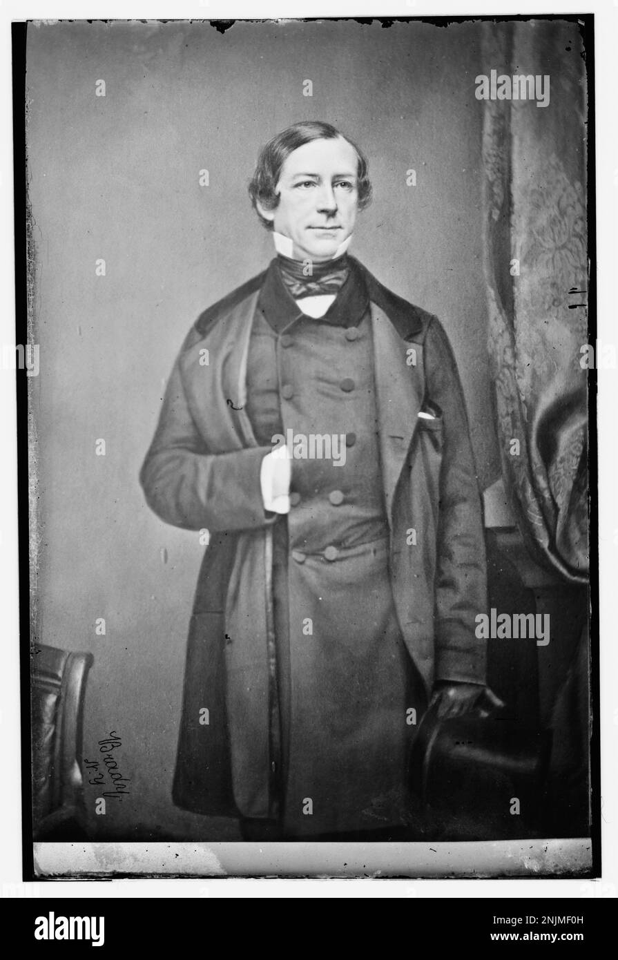 Portrait of Hon. Fernando Wood, a political figure and Mayor of New York City, photographed as ...