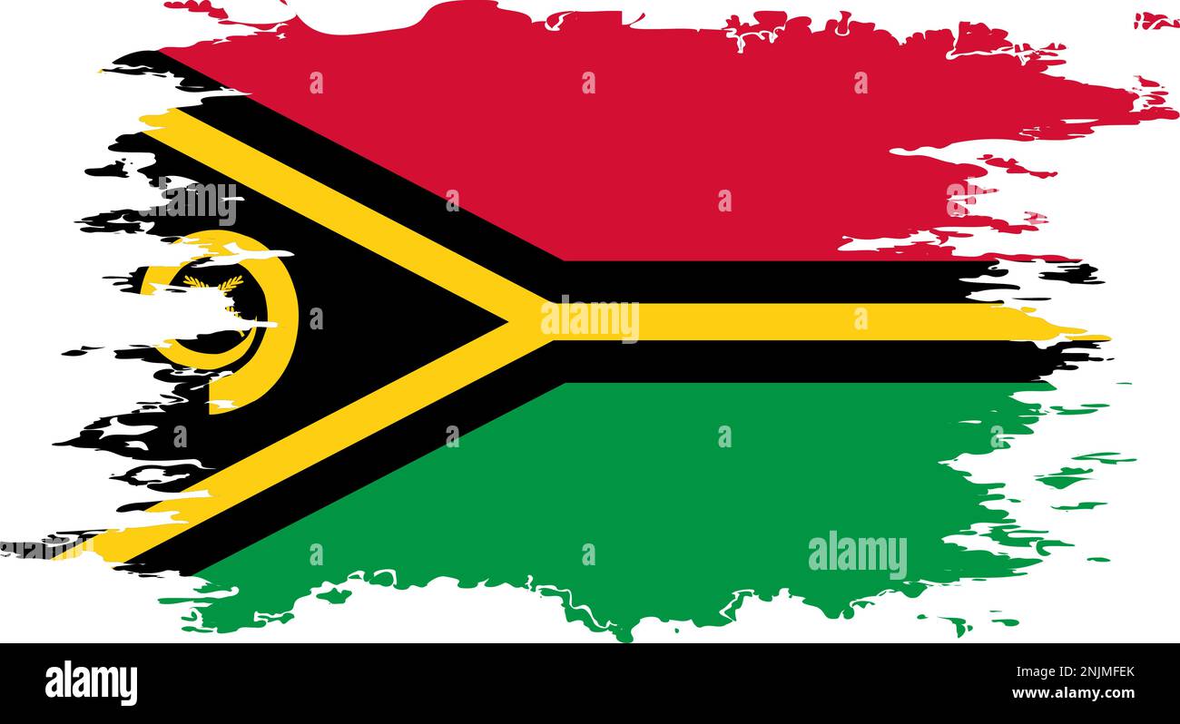 Vanuatu flag grunge brush color image, vector Stock Vector Image & Art - Alamy