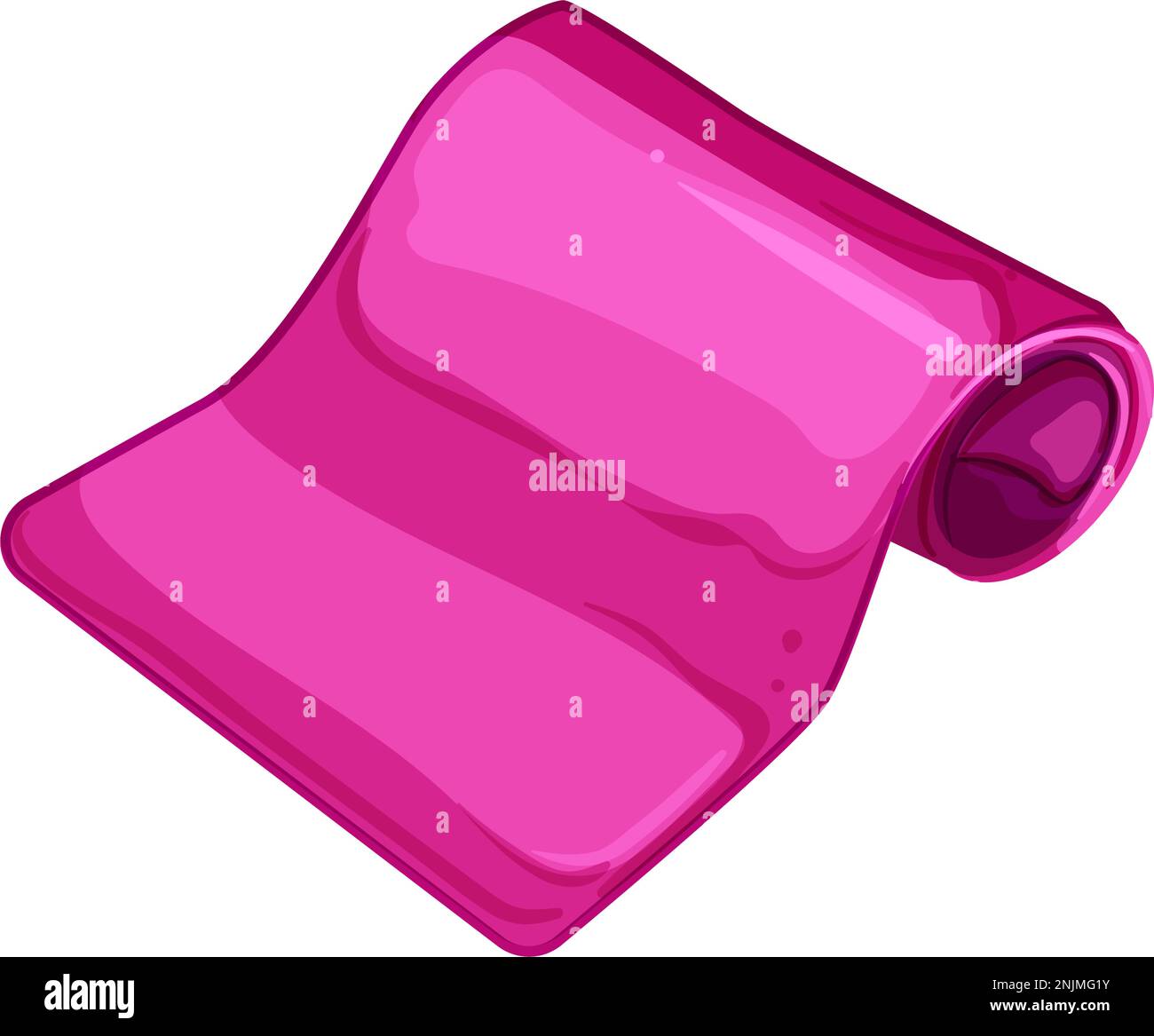 gym fitness mat cartoon vector illustration sign Stock Vector Image ...