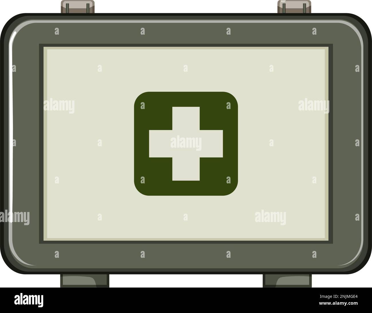 box first aid kit cartoon vector illustration Stock Vector Image & Art ...