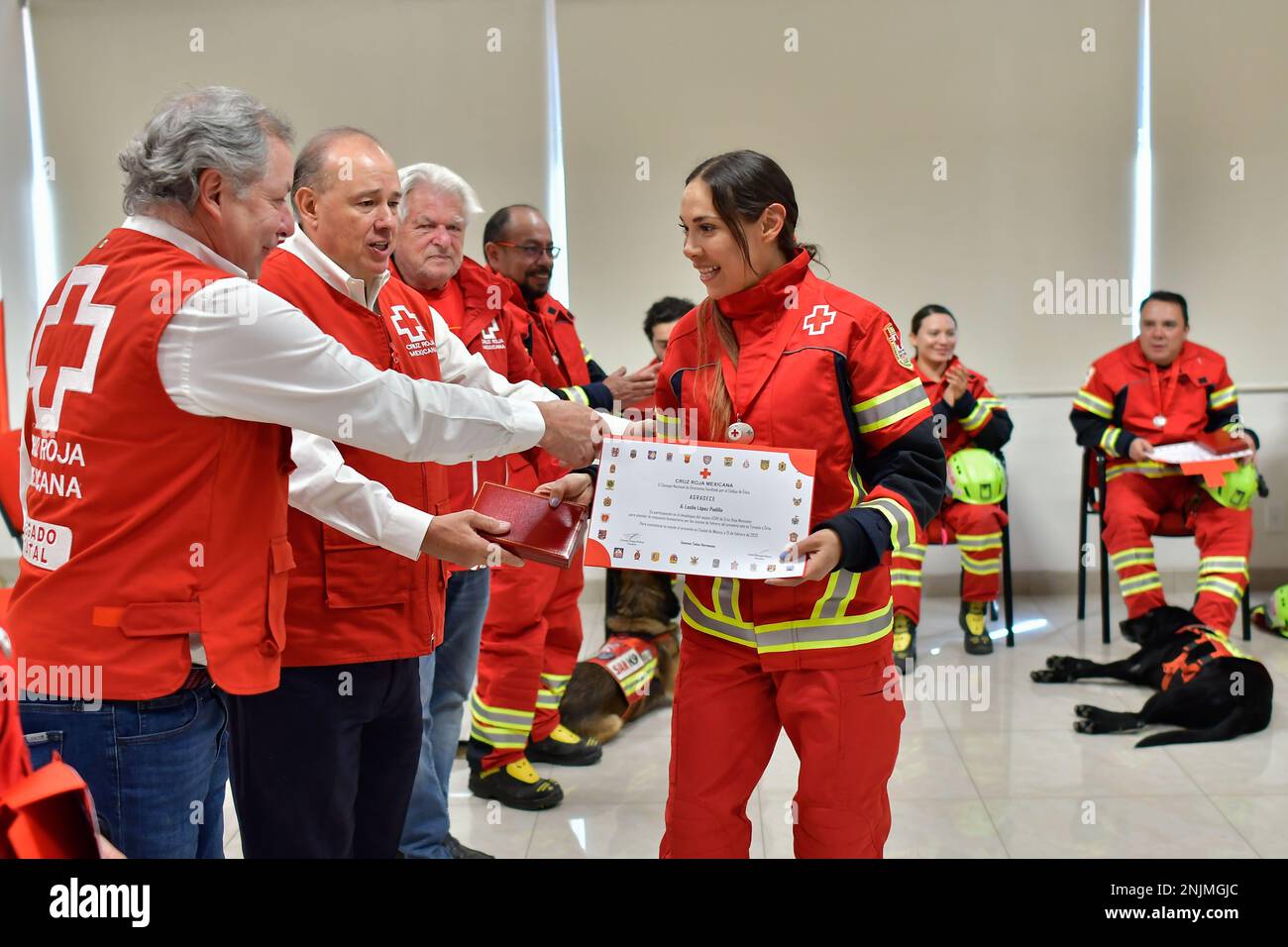 Non Exclusive: February 17, 2023 Toluca , Mexico : fifteen rescuers and ...