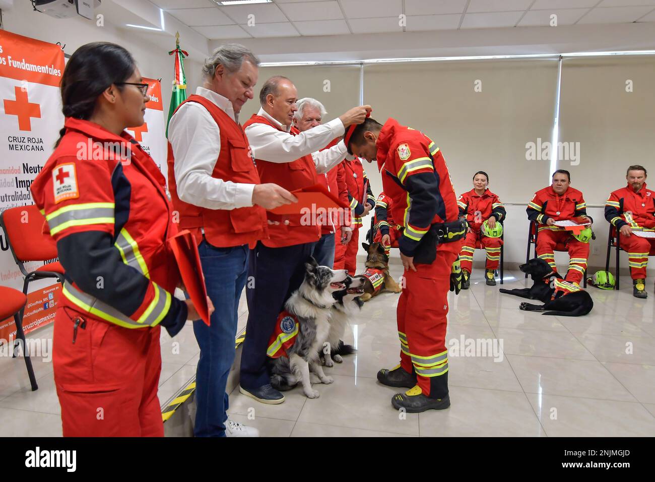 Non Exclusive: February 17, 2023 Toluca , Mexico : fifteen rescuers and ...