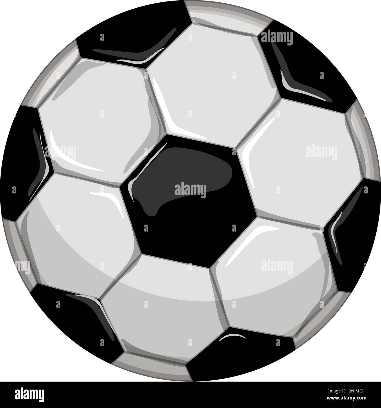 soccer ball sport cartoon vector illustration color Stock Vector Image ...