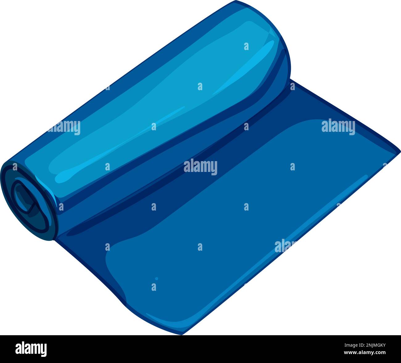 healthy fitness mat cartoon vector illustration sign Stock Vector Image ...