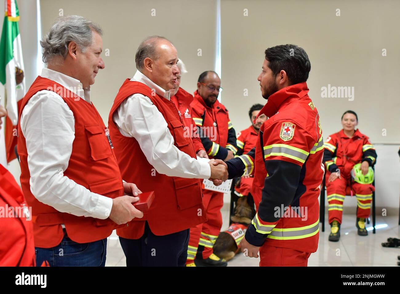 Non Exclusive: February 17, 2023 Toluca , Mexico : fifteen rescuers and ...