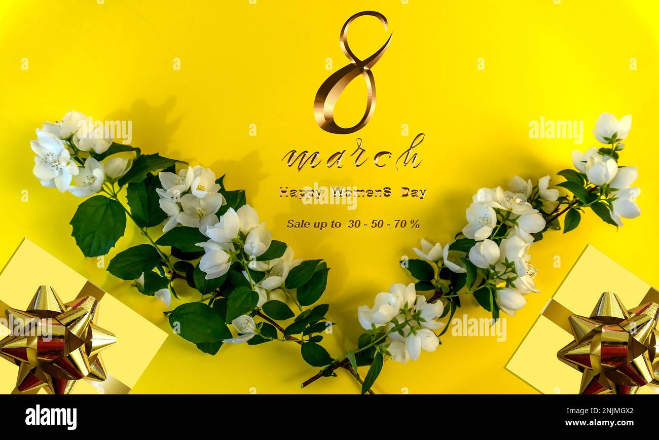 March banner design hi-res stock photography and images - Alamy