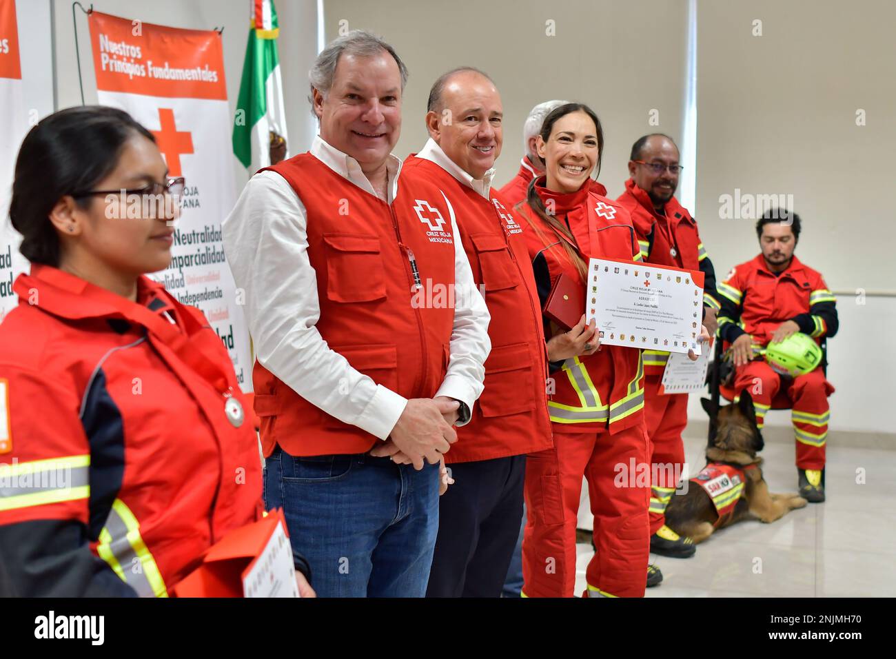 Non Exclusive: February 17, 2023 Toluca , Mexico : fifteen rescuers and ...