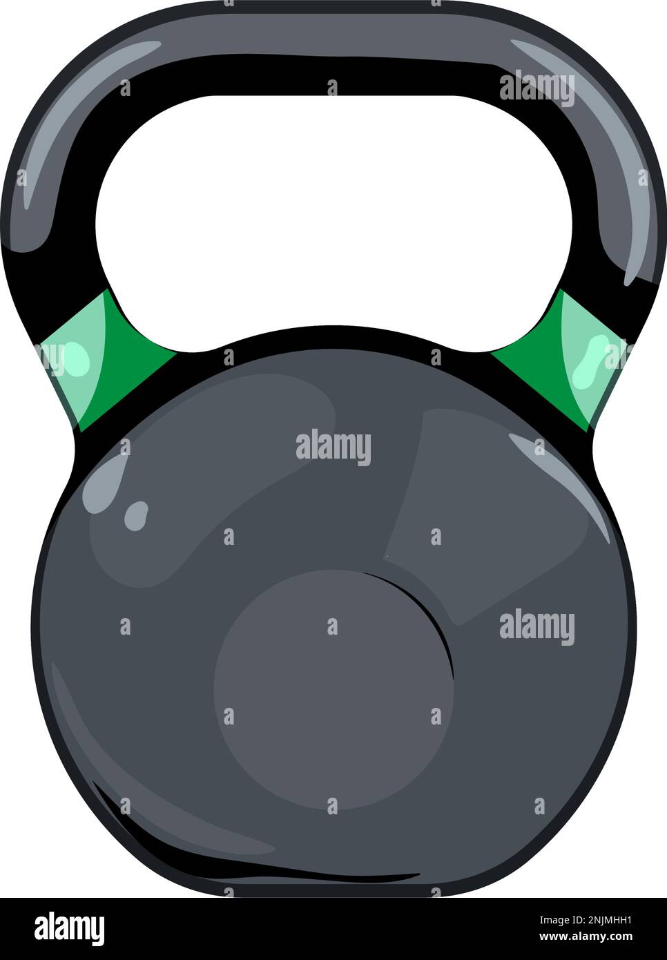 workout fitness kettlebell cartoon vector illustration sign Stock ...