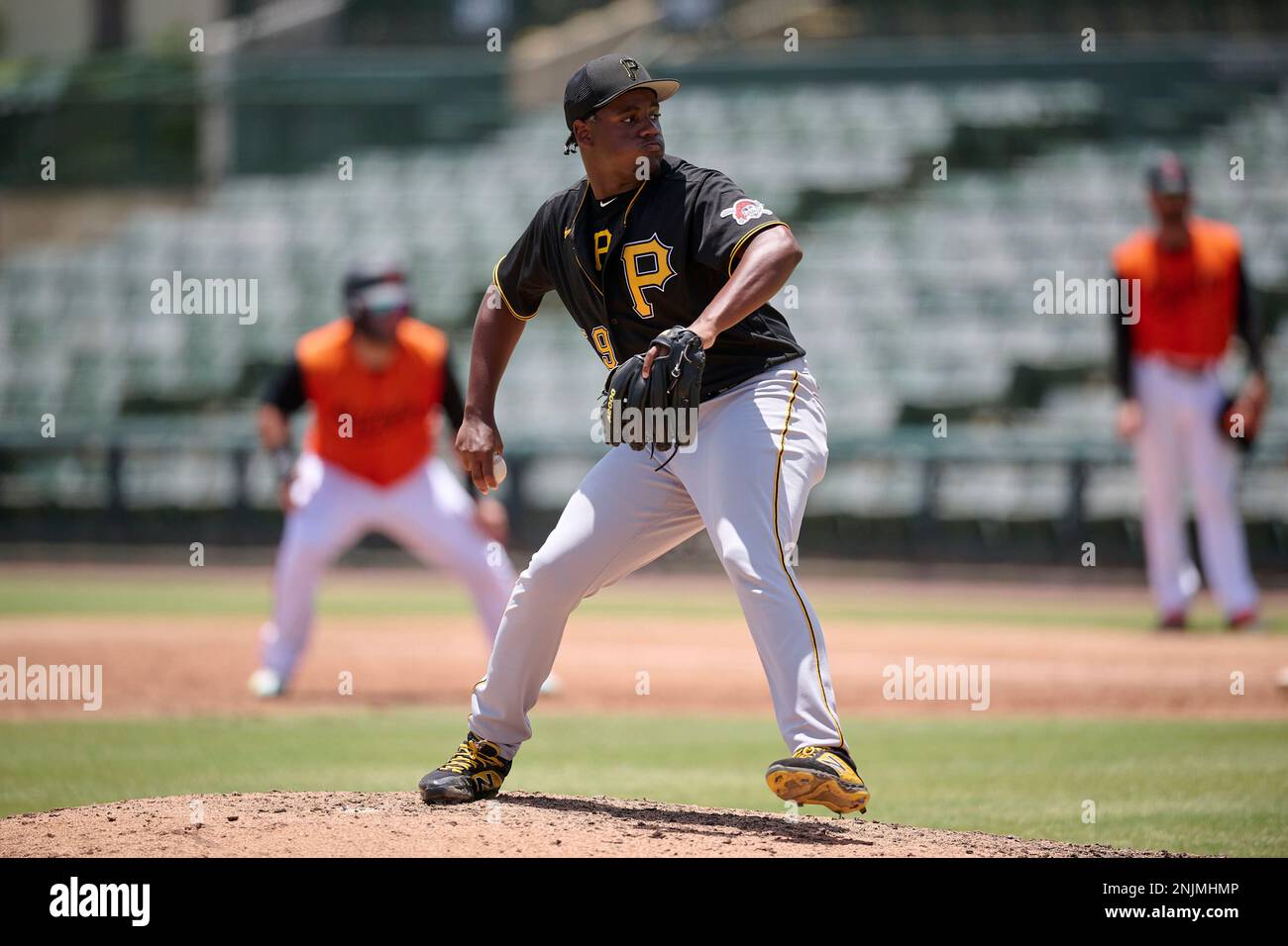 FCL Pirates pitcher Luigi Hernandez (59) during a Florida Complex ...