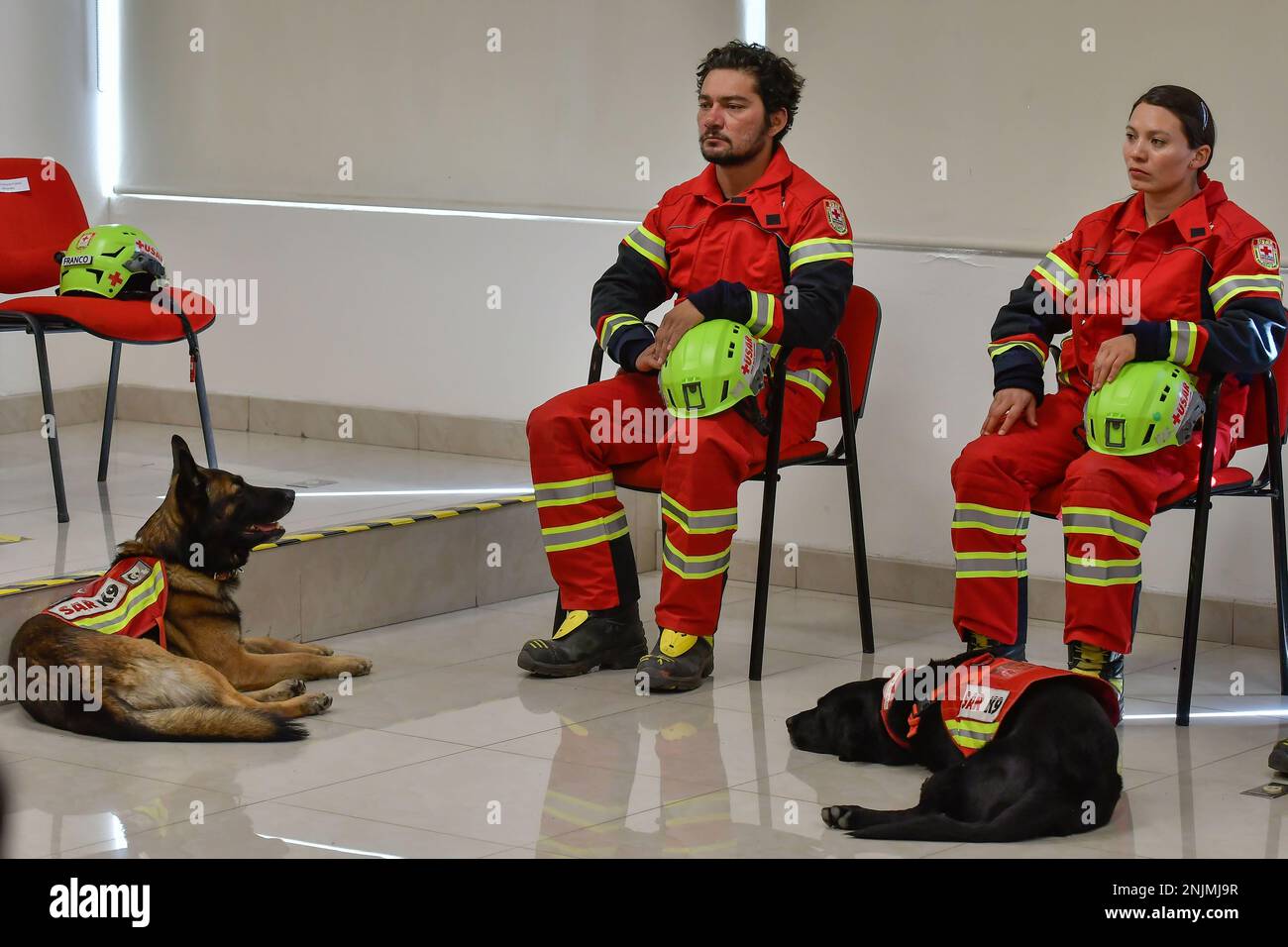Non Exclusive: February 17, 2023 Toluca , Mexico : fifteen rescuers and ...