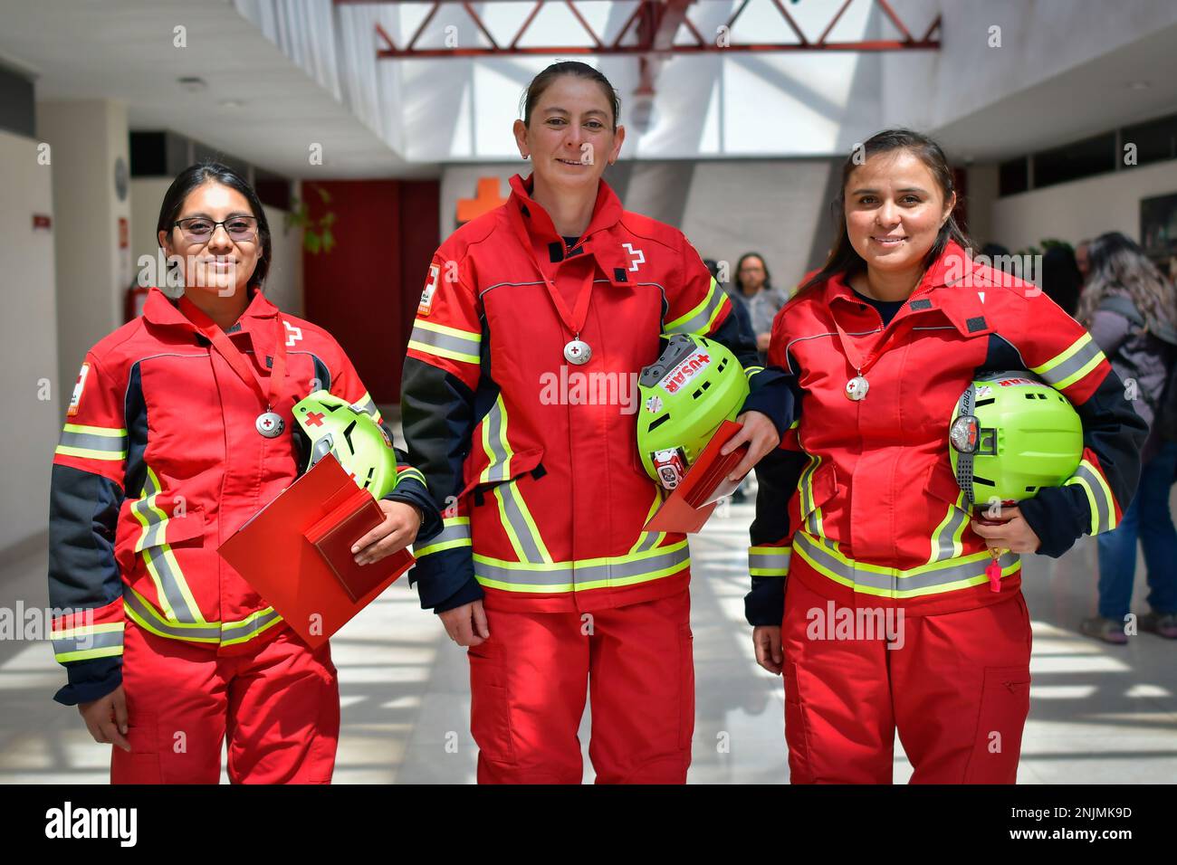 Non Exclusive: February 17, 2023 Toluca , Mexico : fifteen rescuers and ...