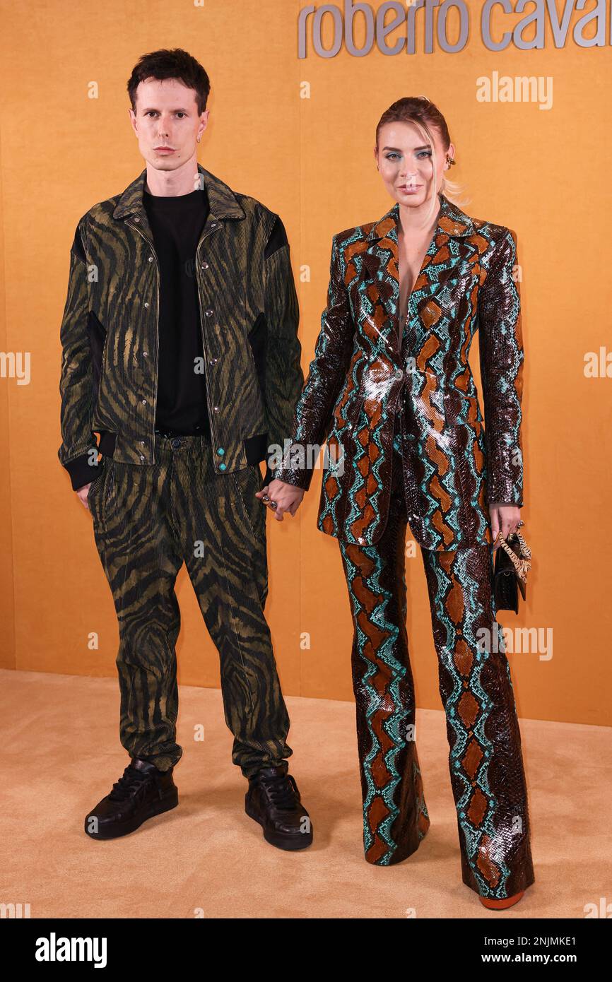 Milan, Italy, February 22, 2023. Davide Simonetta and Veronica Ferraro ...