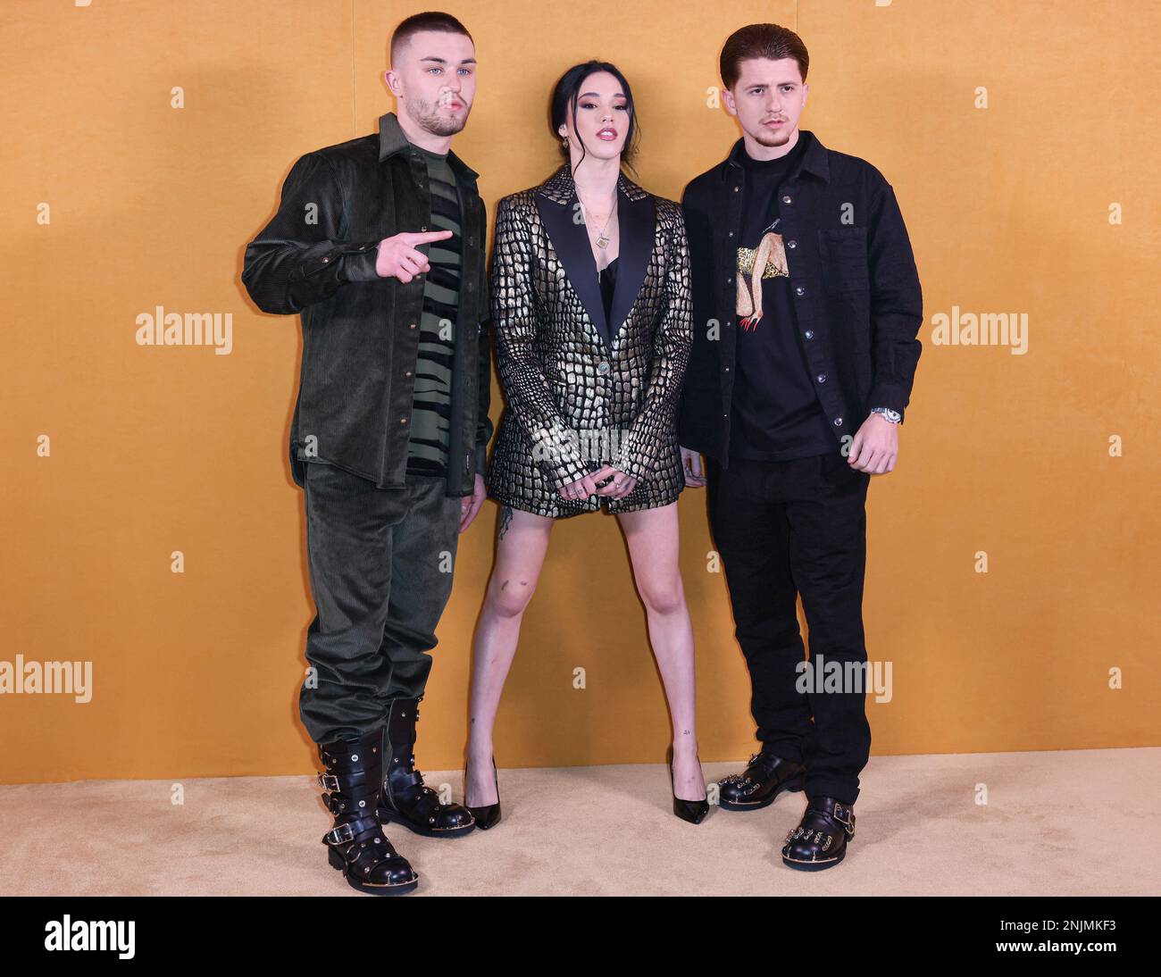 Milan, Italy, February 22, 2023. Artem Tkachuk, Maria Esposito and ...