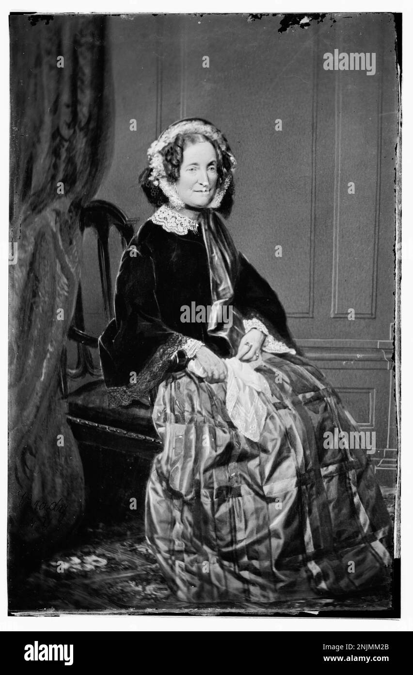 Portrait of Mrs. Lydia H. Sigourney, captured in the Library of ...