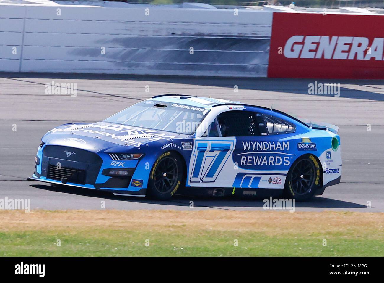 LONG POND, PA - JULY 24: Chris Buescher (#17 RFK Racing Wyndham Rewards ...