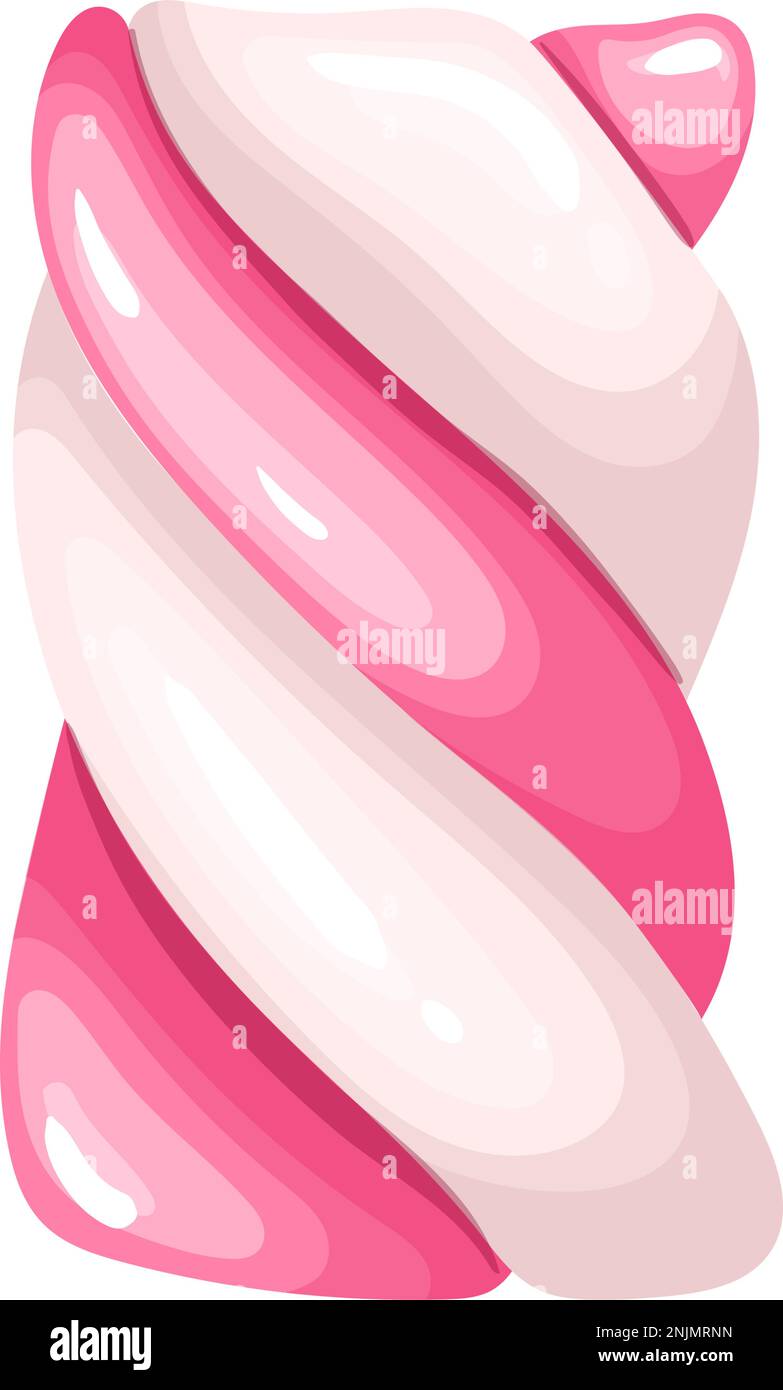 marshmallow food sweet cartoon vector illustration color sign Stock ...