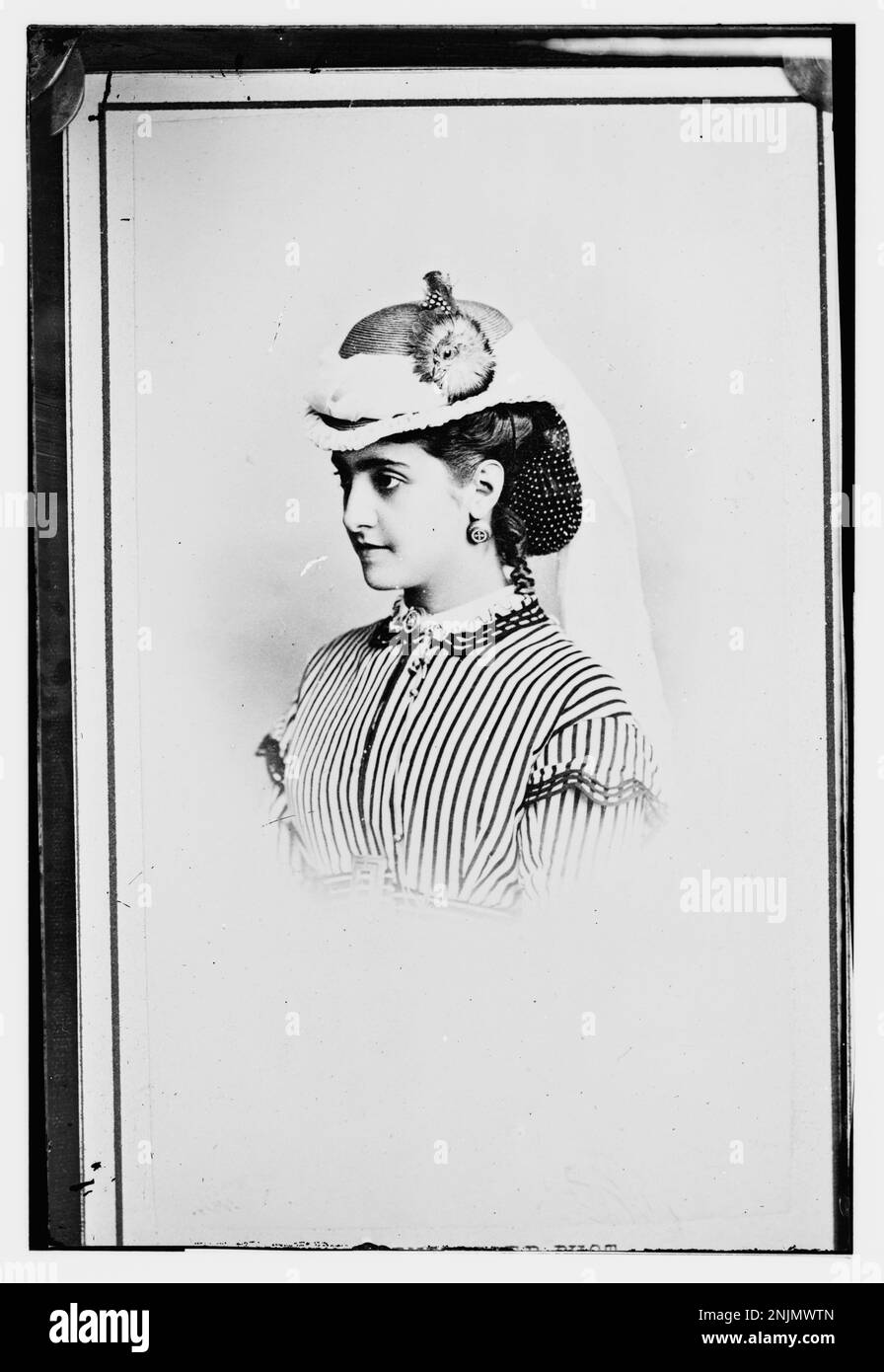 Portrait of Adelina Patti, a renowned opera singer of the 19th century ...
