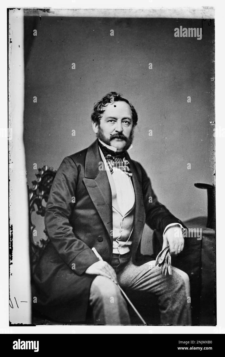 Portrait of Baron de Stoeckl, a diplomat, featured in the Brady-Handy ...