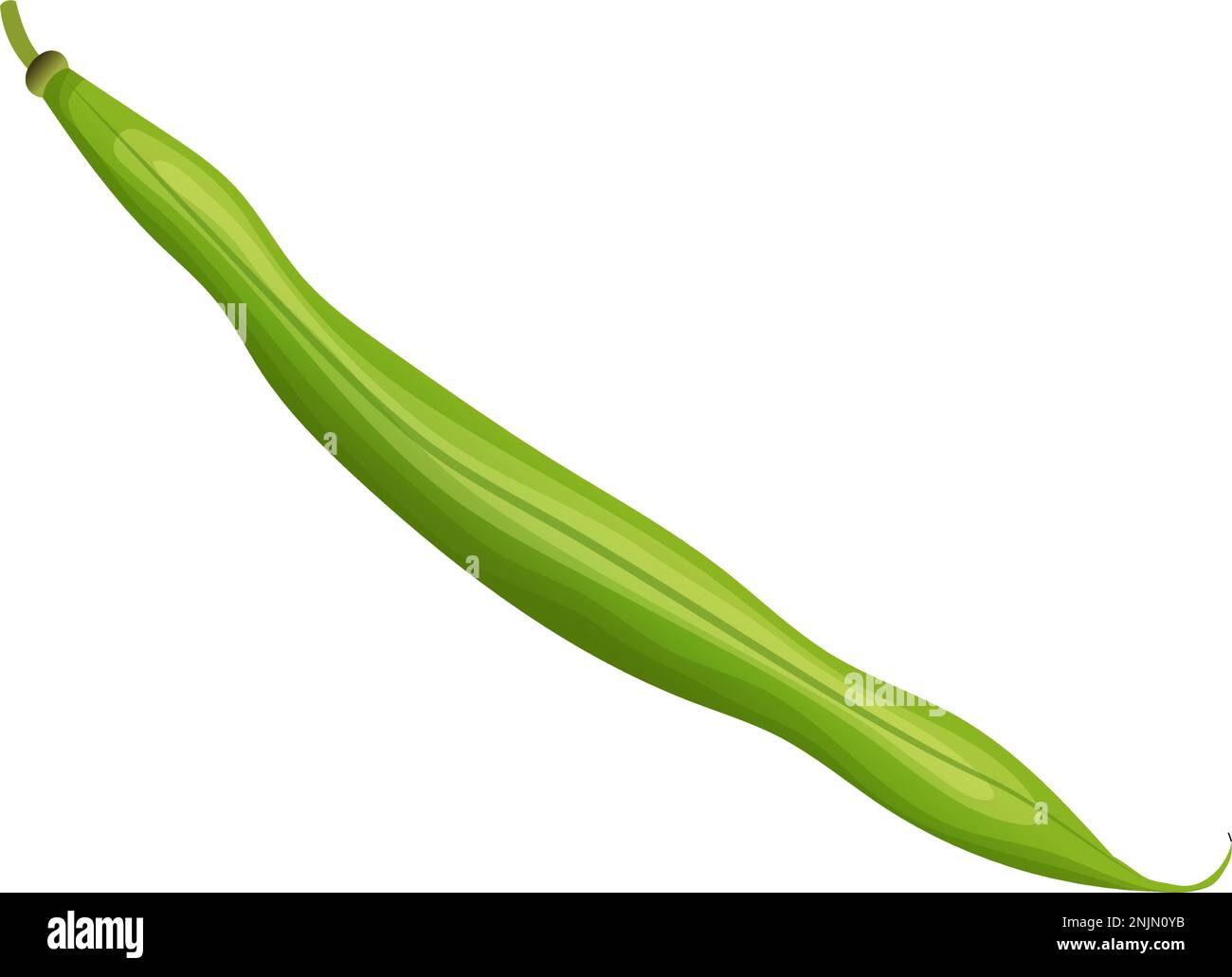 green bean food cartoon vector illustration color sign Stock Vector ...