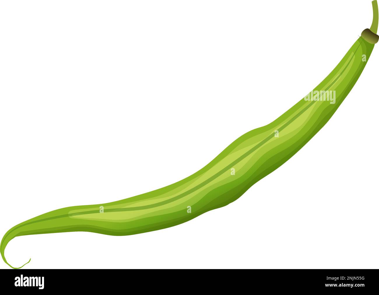 green bean food cartoon vector illustration color sign Stock Vector ...