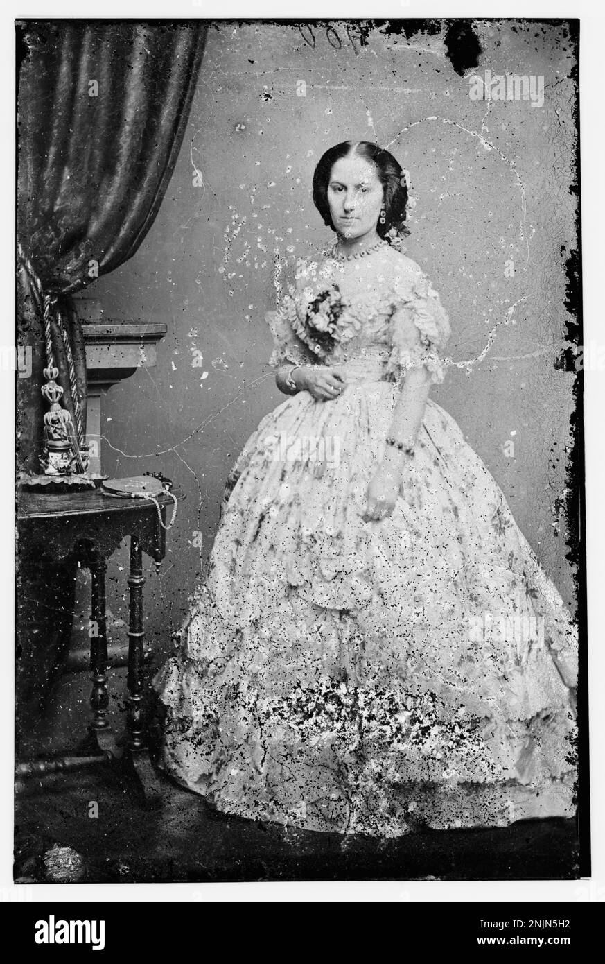 Portrait of Myra Clark Gaines, historical figure and prominent 19th-century litigant. This image ...