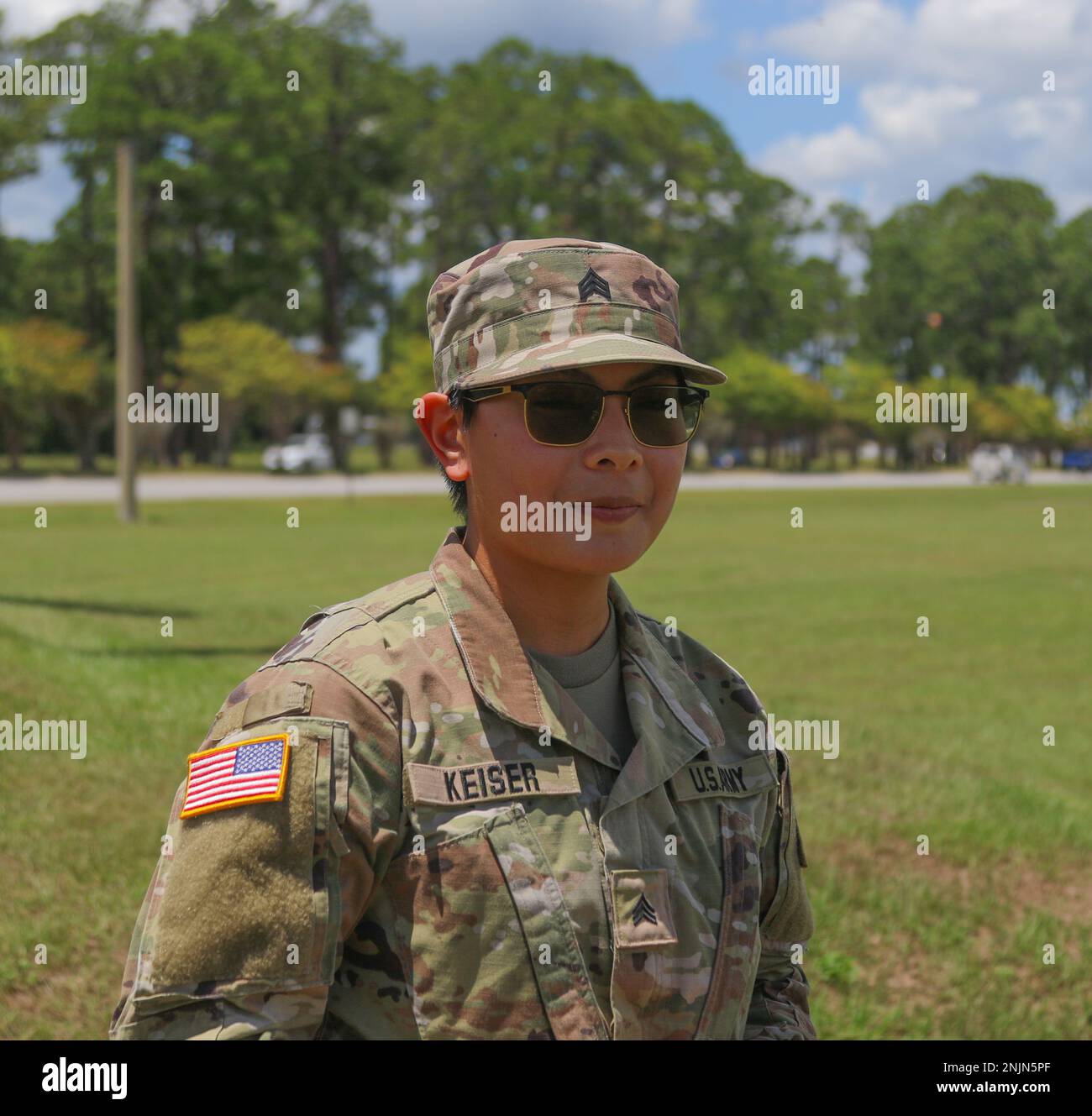 U.S. Army Sgt. Summer Keiser, a public affairs mass communications ...