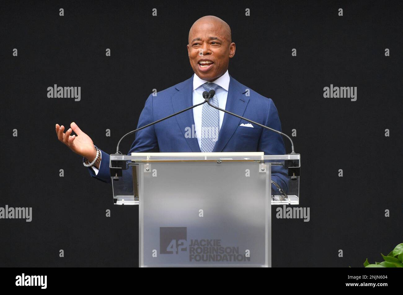 Photo by: NDZ/STAR MAX/IPx 2022 7/26/22 Mayor Eric Adams speaks at the ...
